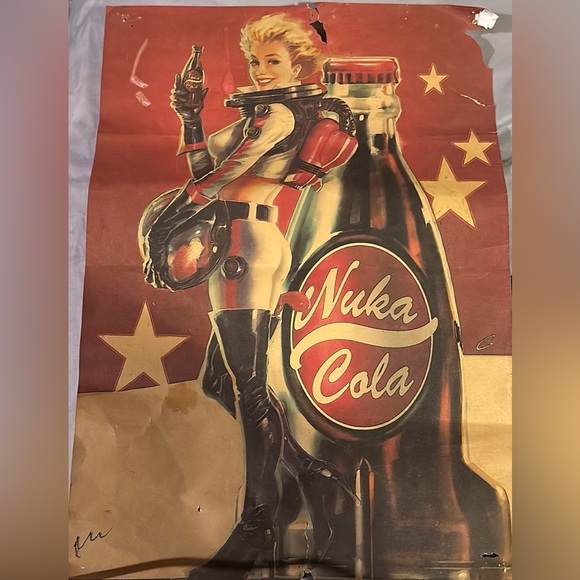 Coca Cola | Other | Antique Nuka Cola Poster | Poshmark